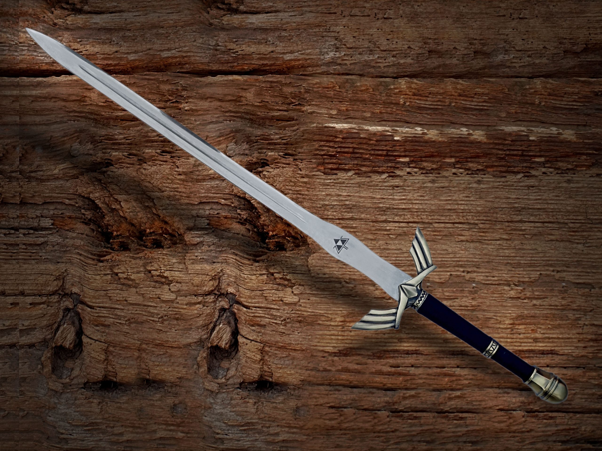 Hand-Forged Master Sword Replica – Full Tang Zelda Sword with Scabbard ...
